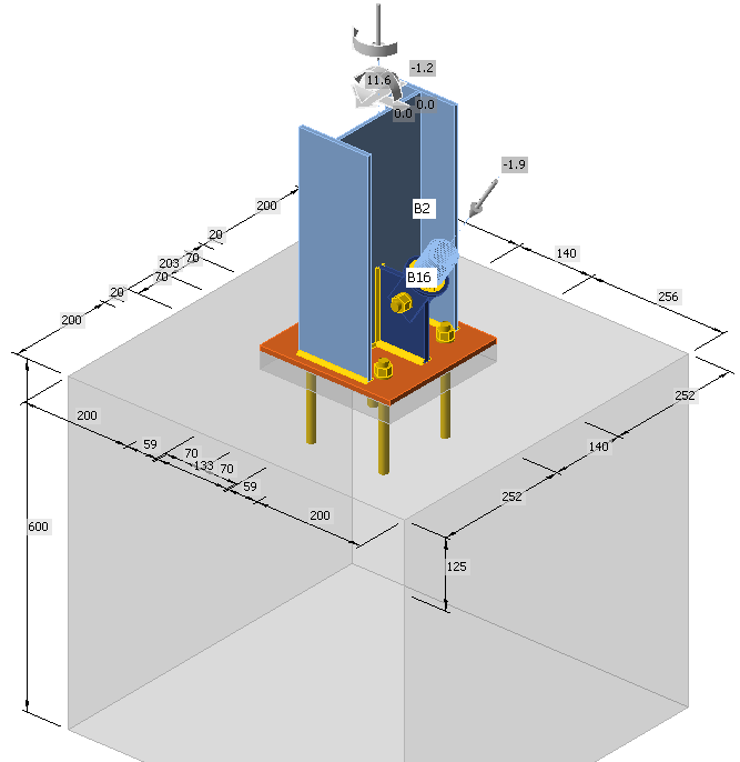 SAP2000 BIM link for the structural design of a steel connection (EN ...