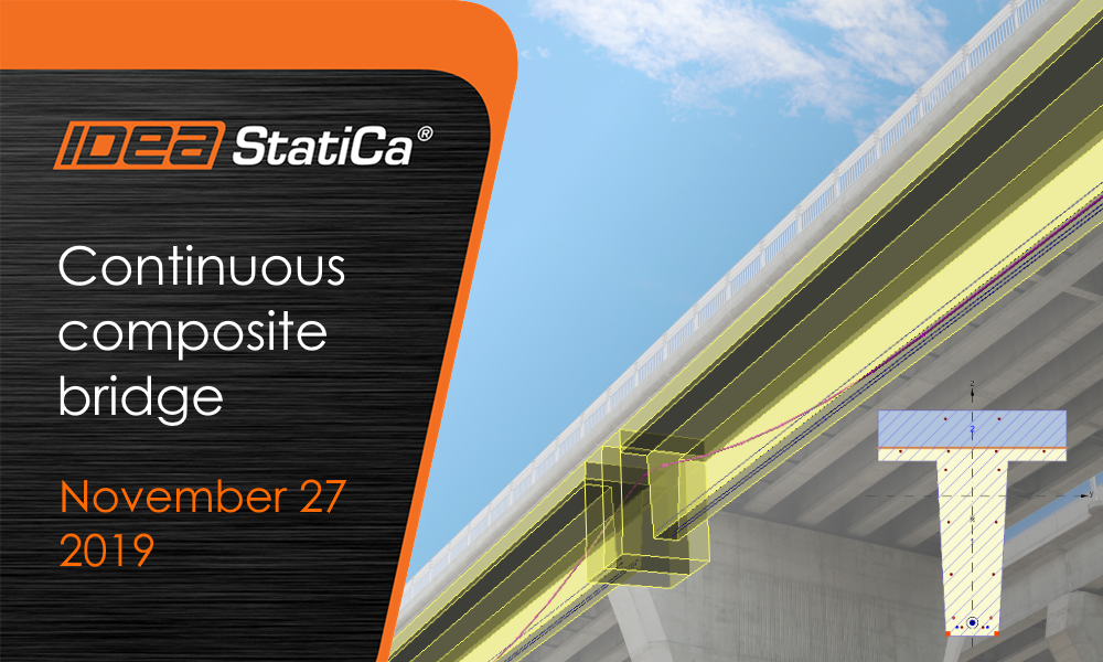 Continuous composite bridge | IDEA StatiCa