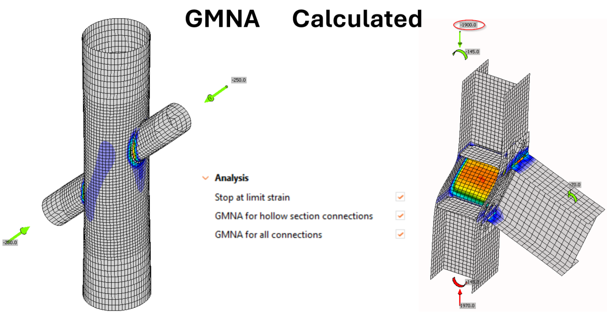 Geometrically nonlinear analysis | IDEA StatiCa