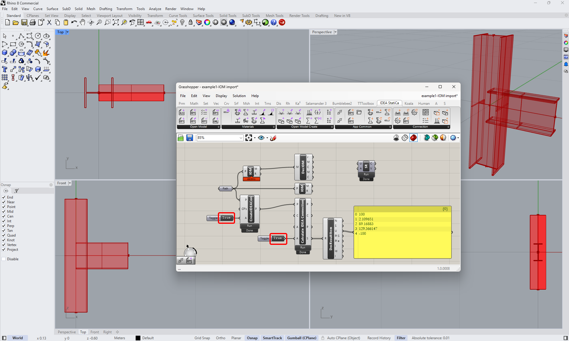 Grasshopper API link - how to create an IDEA StatiCa IOM file for imports | IDEA StatiCa