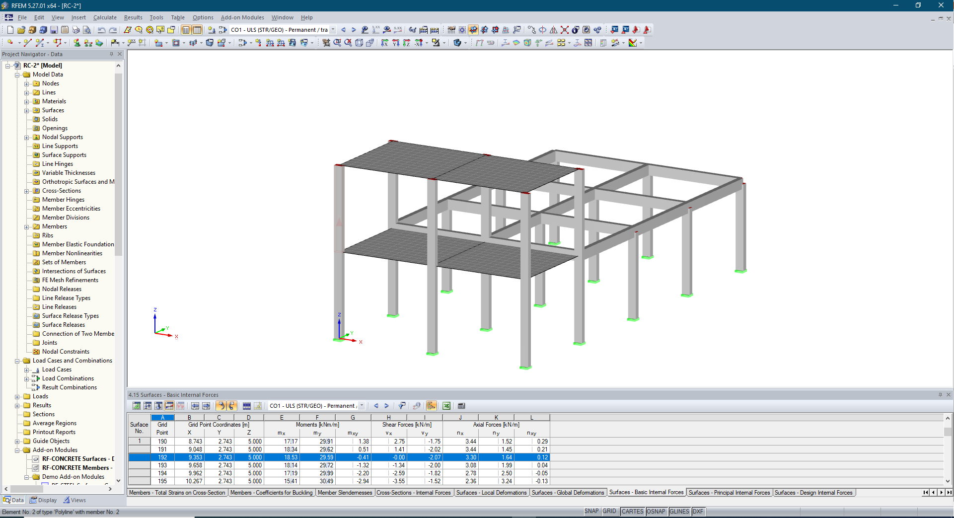 Slab code-check using shell element in RCS (EN) | IDEA StatiCa