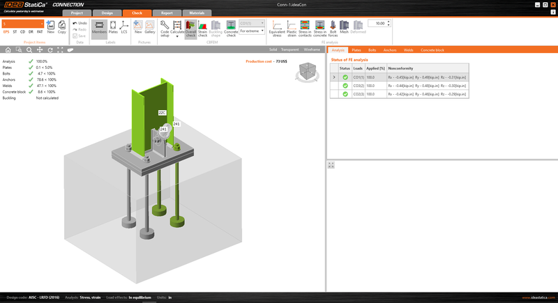 Steel connection design in IDEA StatiCa | IDEA StatiCa