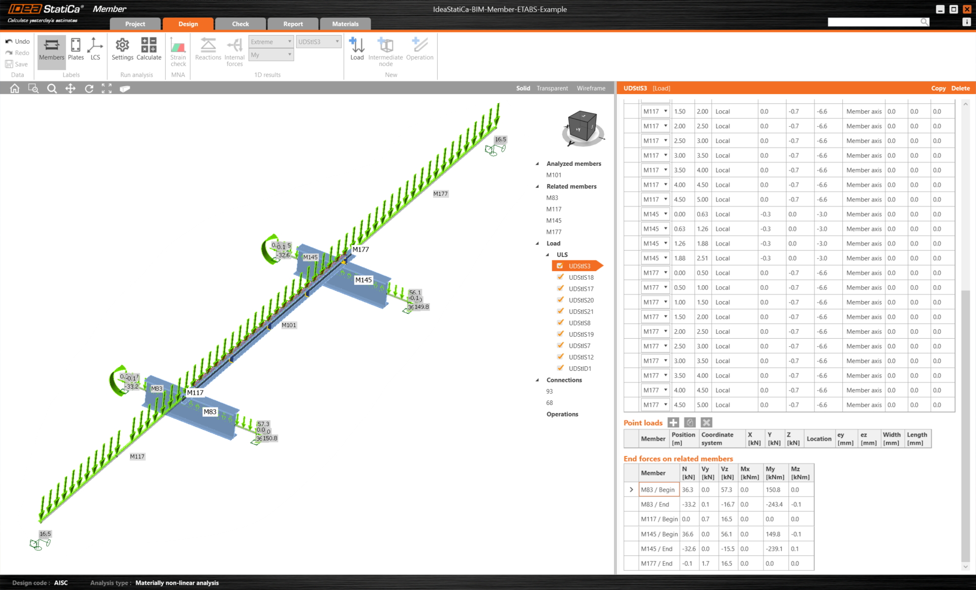 AxisVM BIM link for steel Member design (EN) | IDEA StatiCa