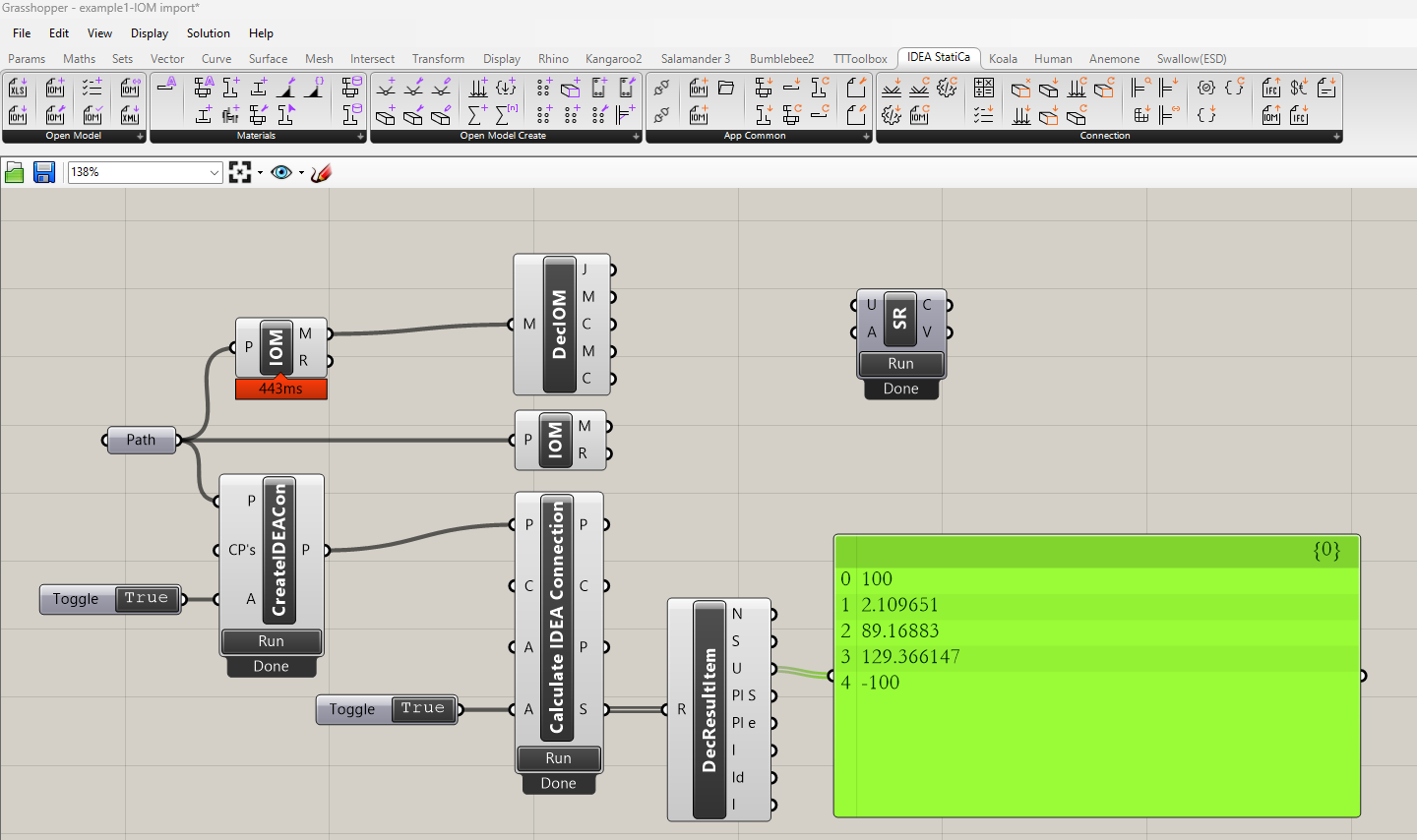 Grasshopper API link - how to create an IDEA StatiCa IOM file for imports | IDEA StatiCa
