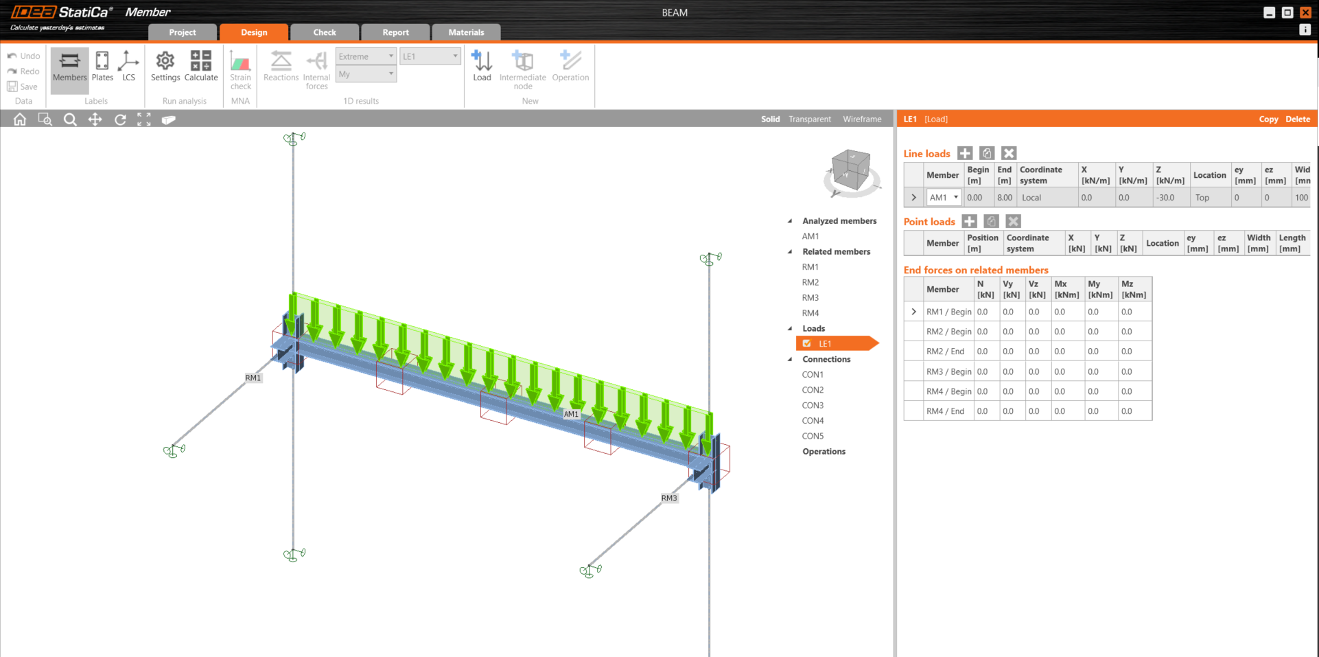 Structural design of steel beam (EN) | IDEA StatiCa