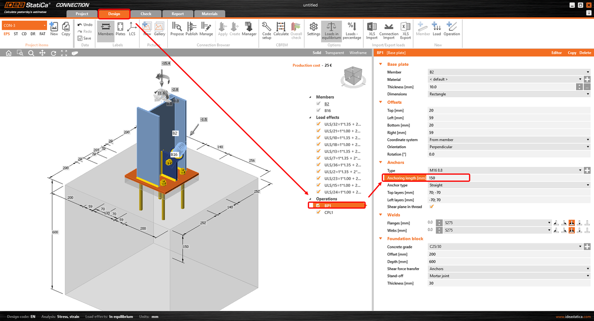 Structural design of bolted connection | IDEA StatiCa