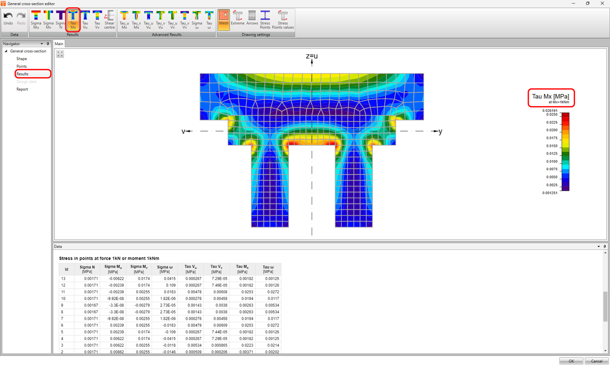 General cross-section editor for concrete | IDEA StatiCa