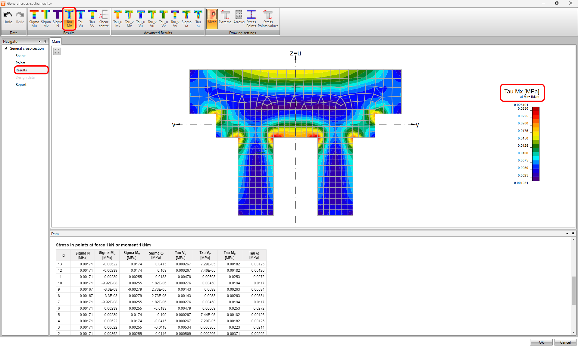 General cross-section editor for concrete | IDEA StatiCa