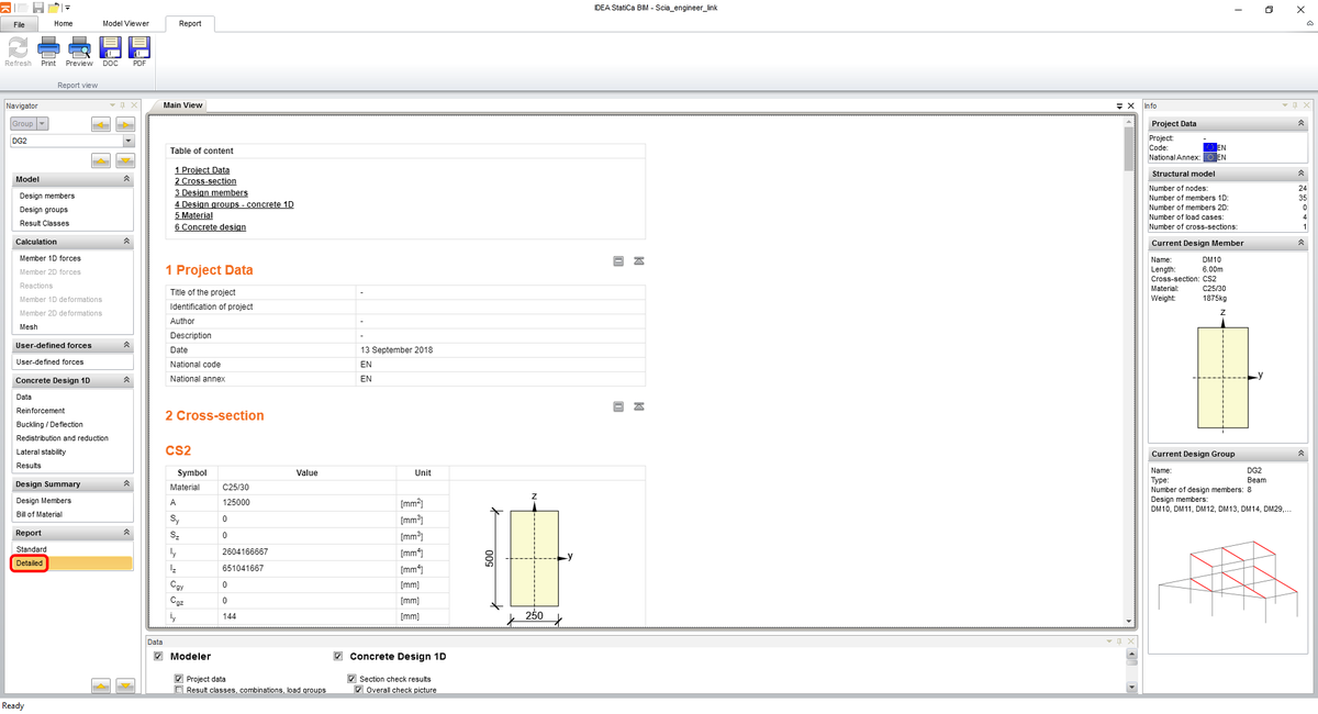 SCIA Engineer BIM link for concrete design (EN) | IDEA StatiCa