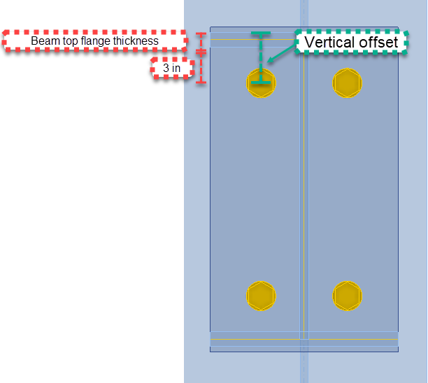 Parametric design in IDEA StatiCa Connection - Flush moment end plate ...