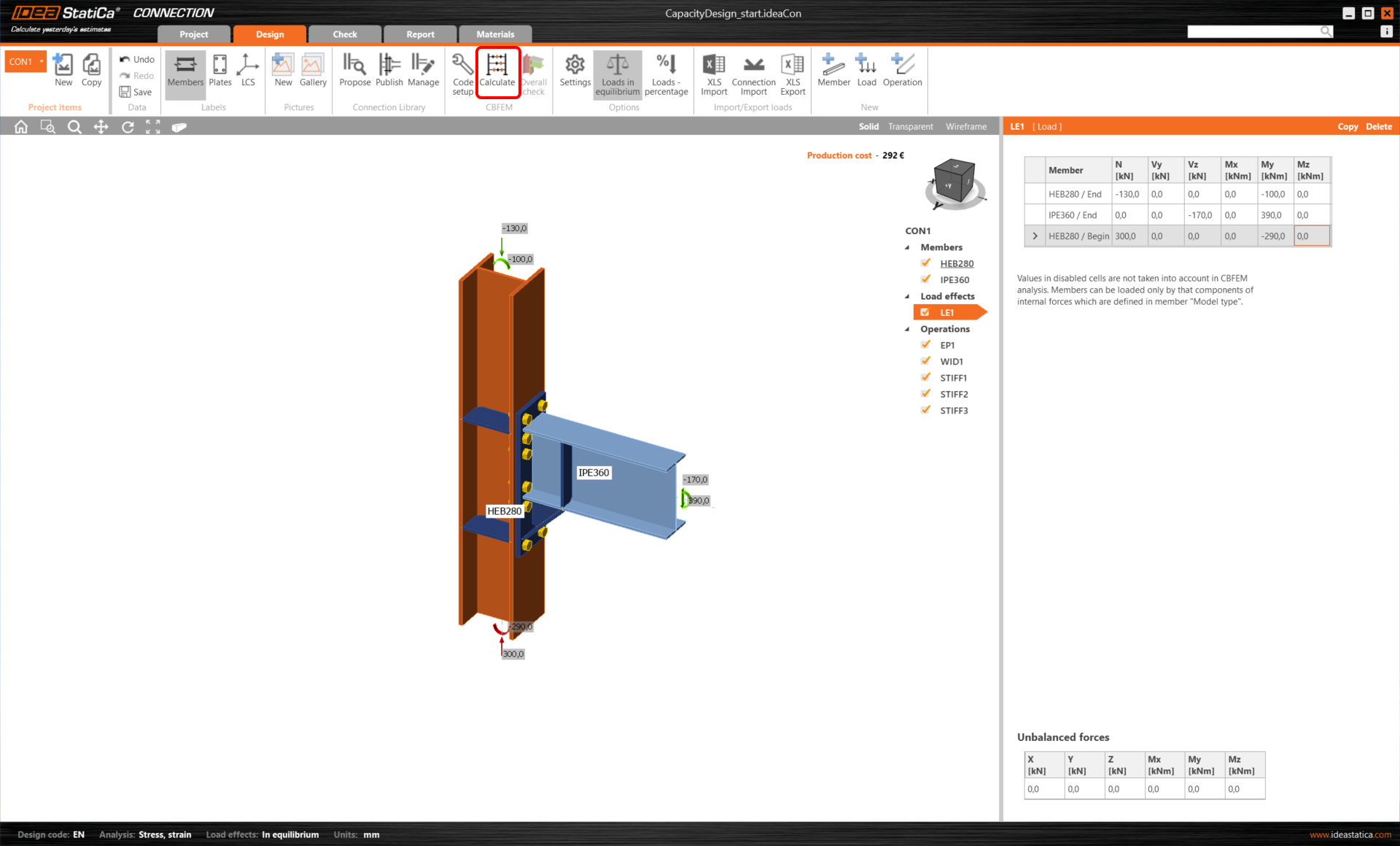Steel connection capacity design (EN) | IDEA StatiCa