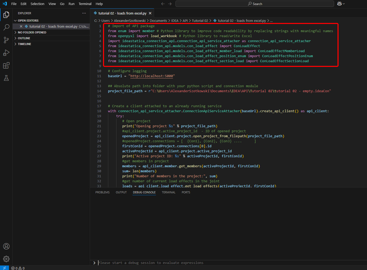 How to get started with API - Batch import of combinations 02 | IDEA StatiCa