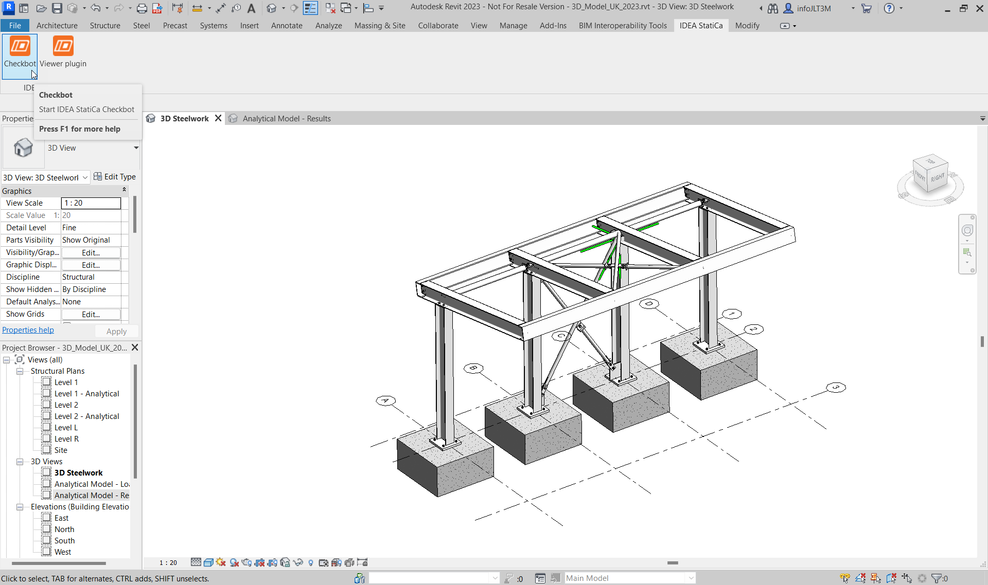BIM link tutorial Connection – Autodesk Revit | IDEA StatiCa