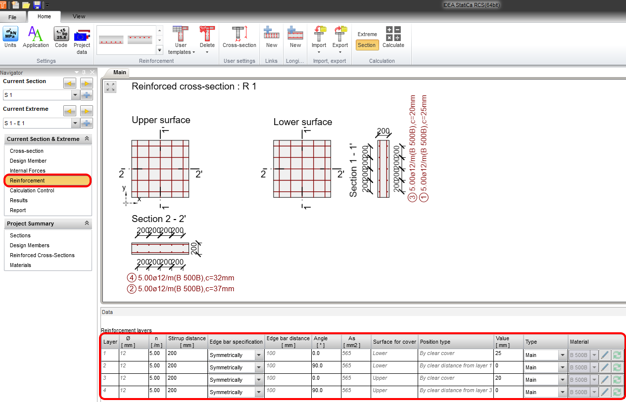 Slab code-check using shell element in RCS (EN) | IDEA StatiCa