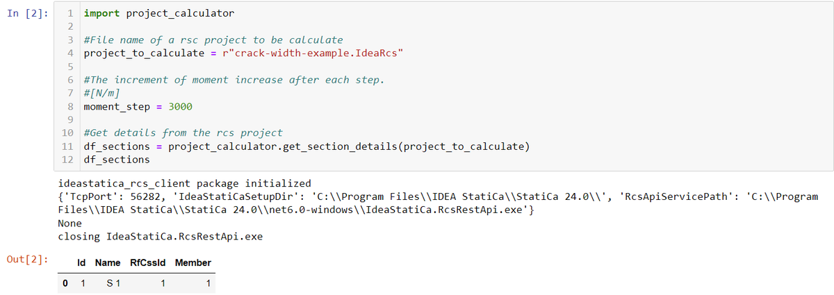 RCS API - Crack width study | IDEA StatiCa