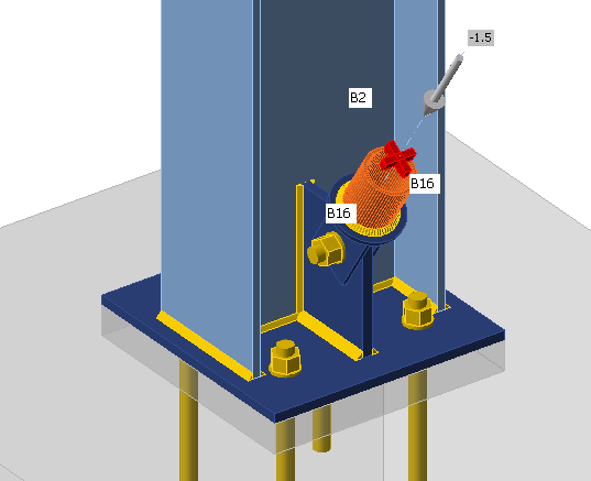 SAP2000 BIM link for the structural design of a steel connection (EN ...