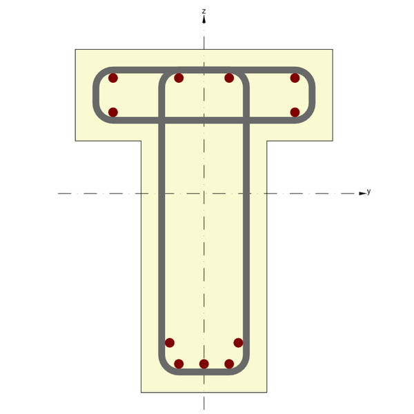 Reinforced concrete T-section | IDEA StatiCa