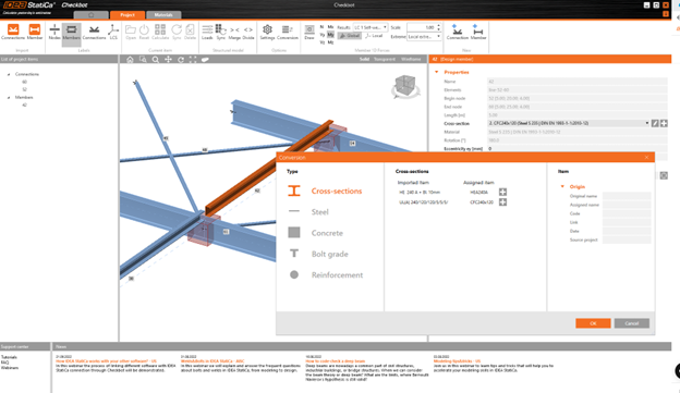 Connection Wednesdays - Asymmetrical purlin – Complex design | IDEA StatiCa
