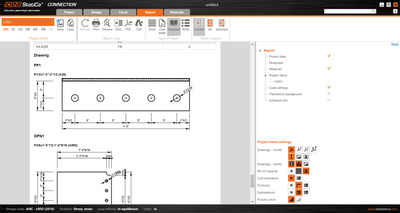 Moment connection: Wide flange to HSS (AISC) | IDEA StatiCa