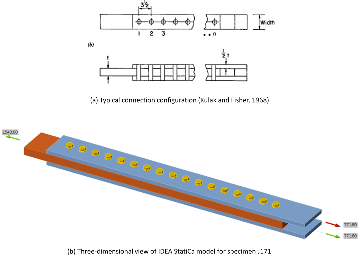 Long Bolted and Welded Connections (AISC) | IDEA StatiCa
