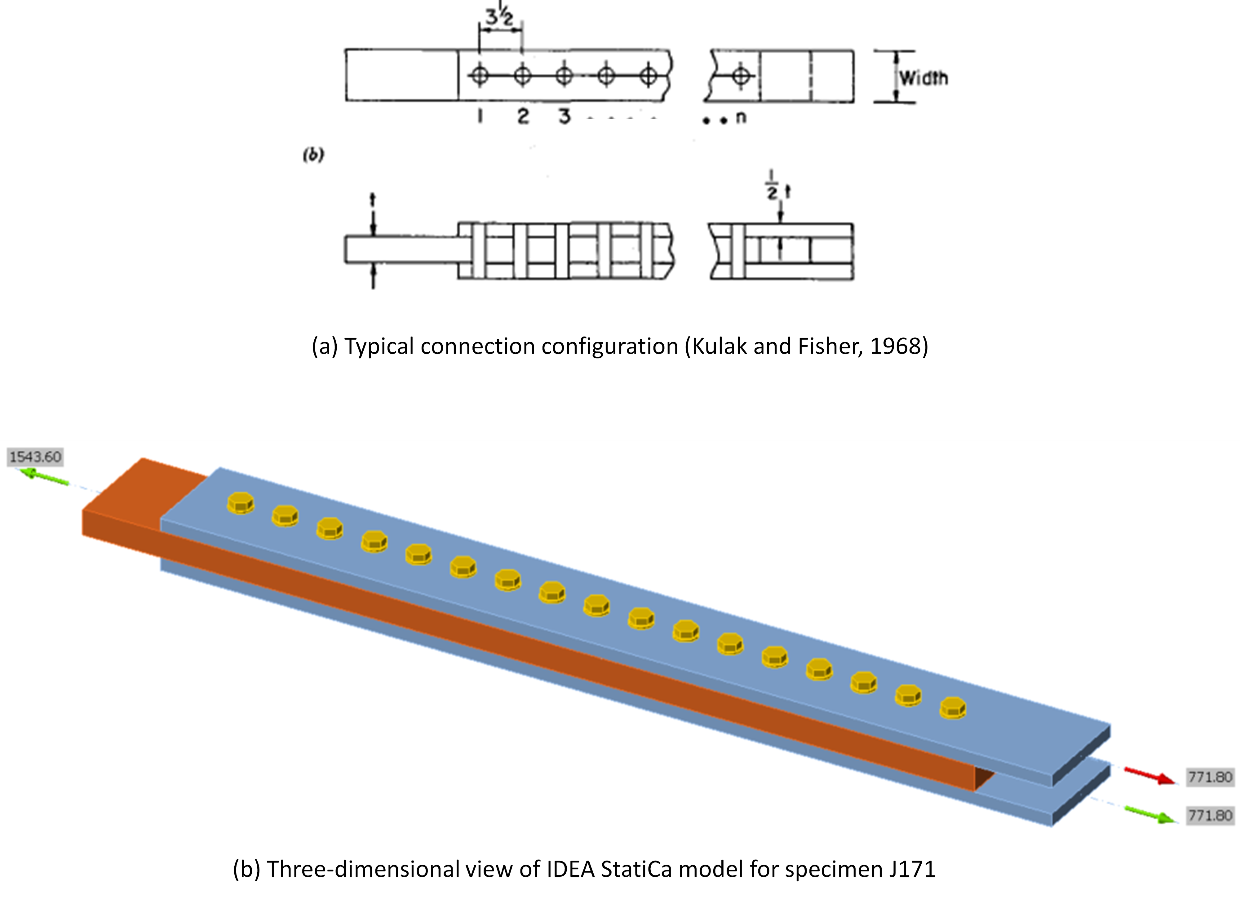 Long Bolted and Welded Connections (AISC) | IDEA StatiCa