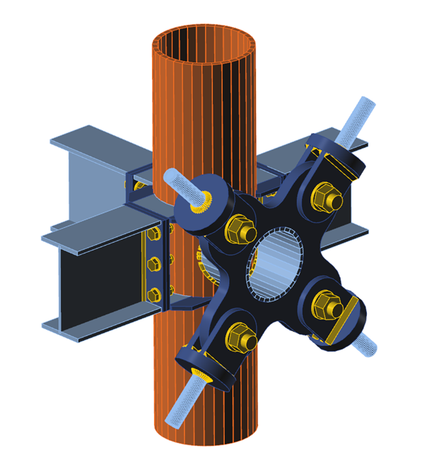 Facade connections at Midland Metropolitan hospital | IDEA StatiCa