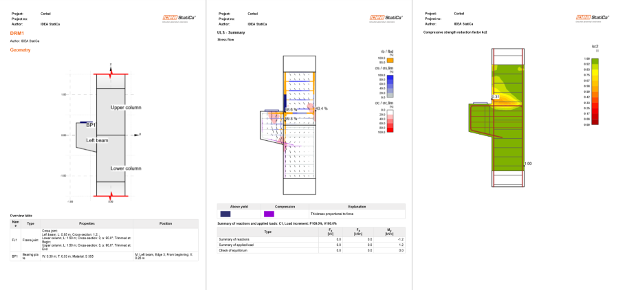 Modeling concrete corbel from DXF | IDEA StatiCa