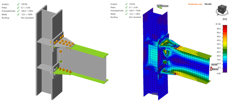 Double-tee Moment Prequalified Connection - AISC | IDEA StatiCa