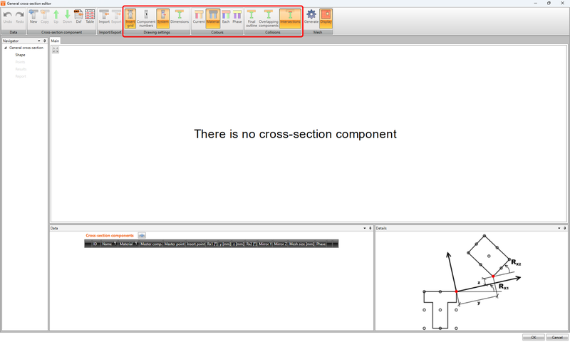 General cross-section editor for concrete | IDEA StatiCa
