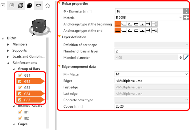 Multiselect and multi-edit in Detail | IDEA StatiCa
