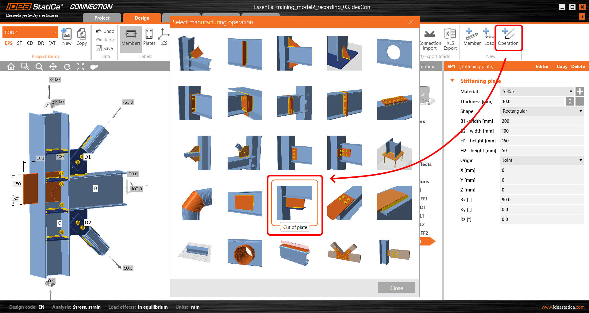 Structural design leveraging the Connection Library (EN) | IDEA StatiCa