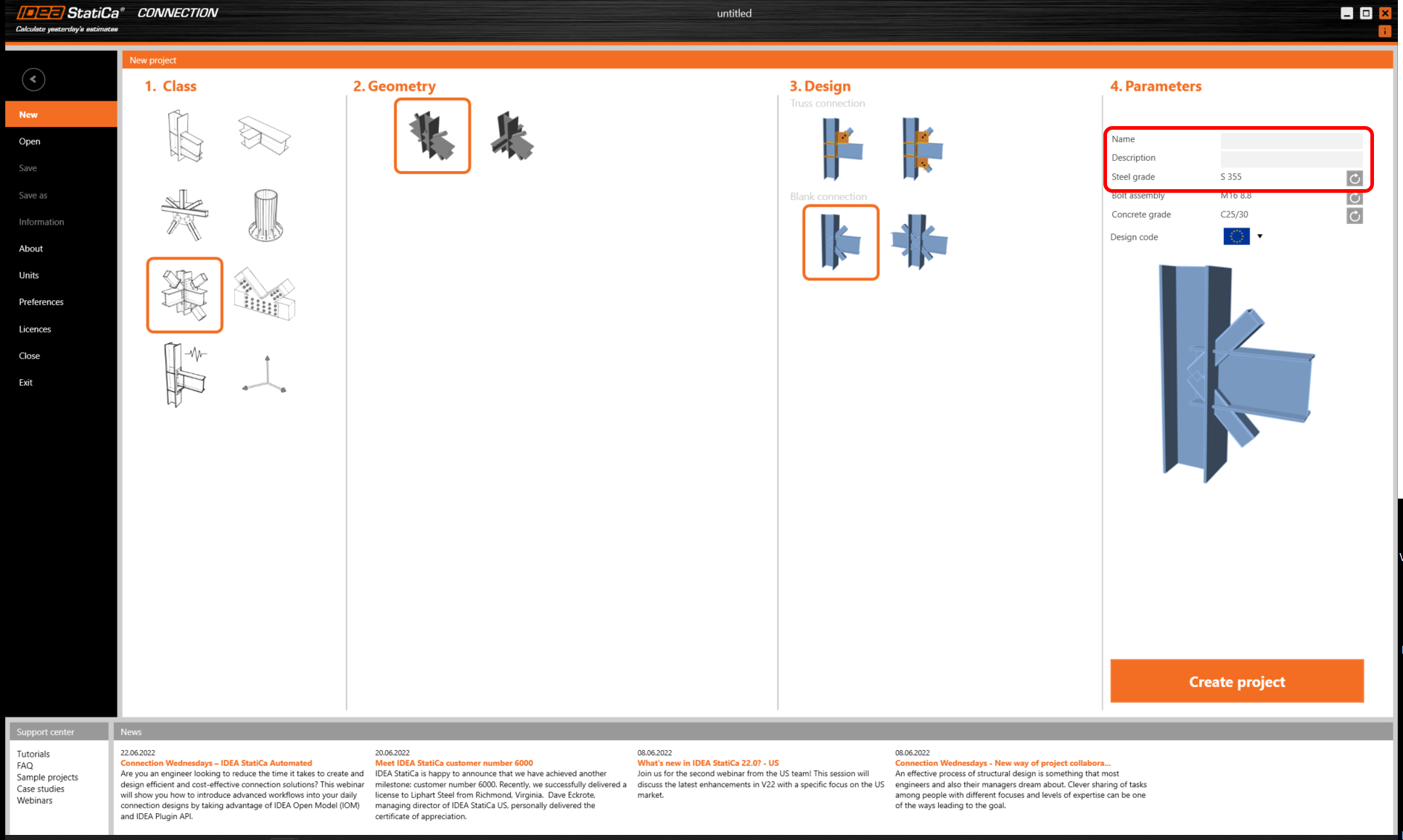 Structural design leveraging the Connection Library (EN) | IDEA StatiCa