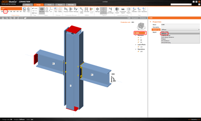 Stiffness analysis of a steel connection (EN) | IDEA StatiCa