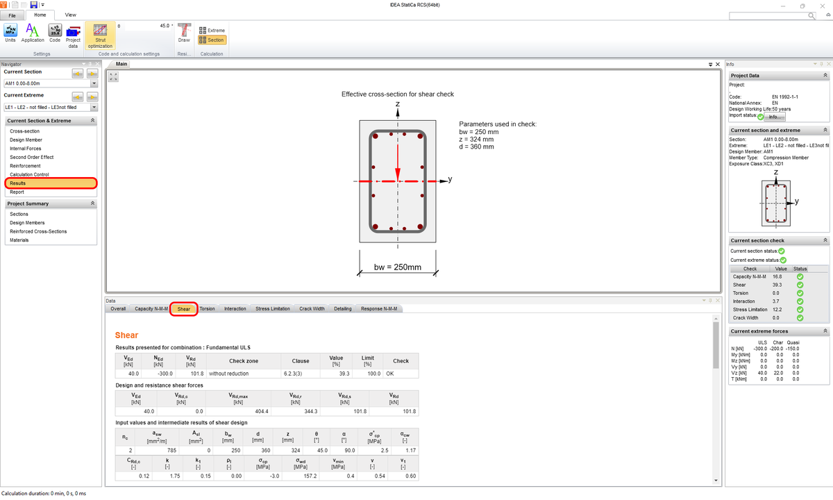 Concrete slender column (EN) | IDEA StatiCa