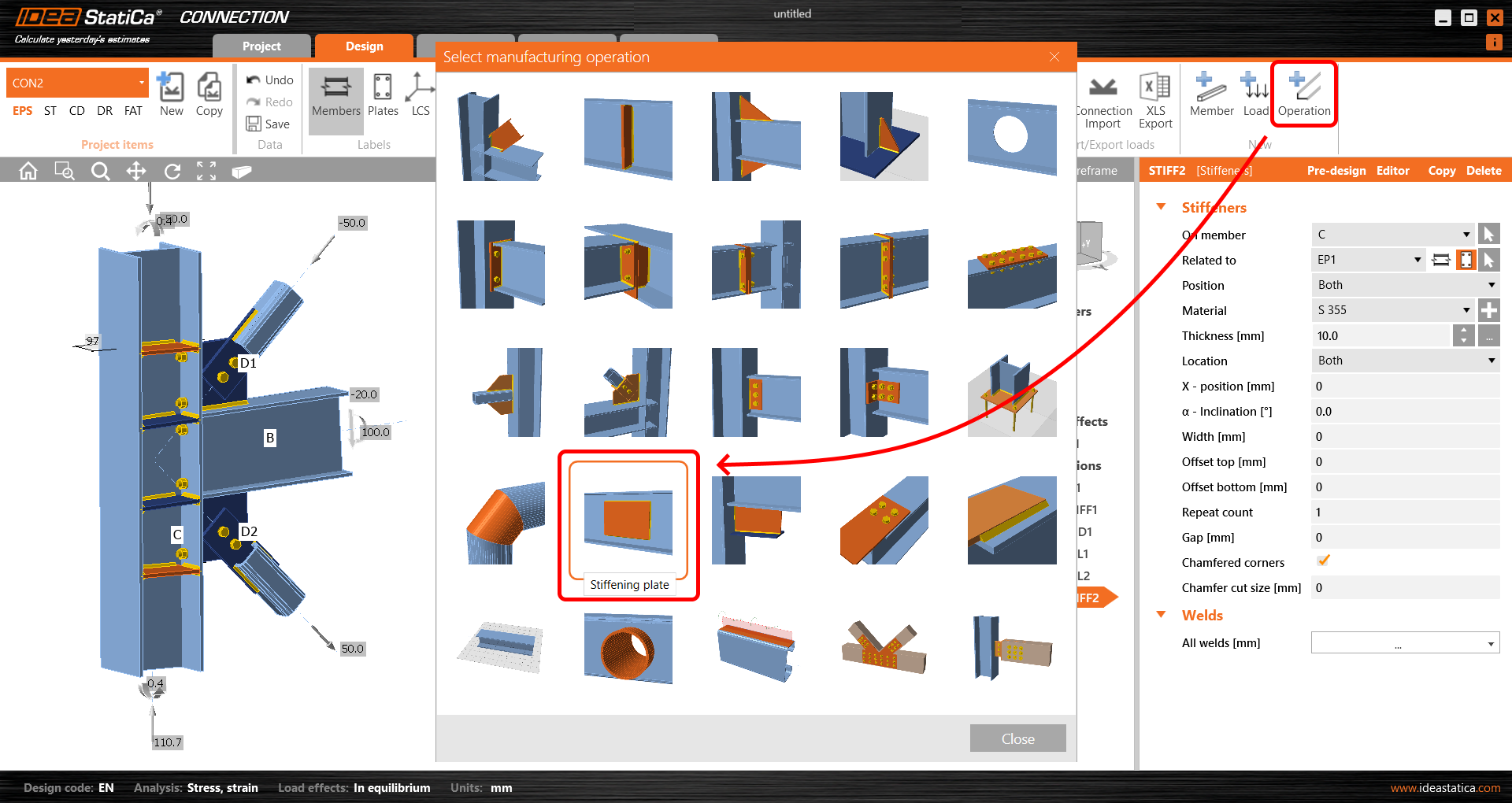 Structural design leveraging the Connection Library (EN) | IDEA StatiCa