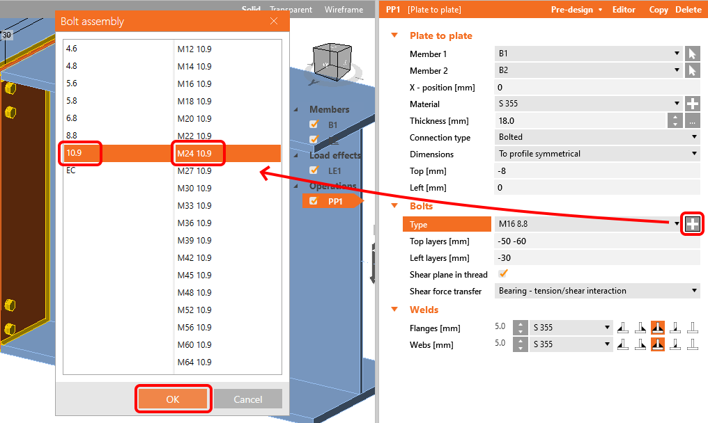 Bolted plate to plate connection design (EN) | IDEA StatiCa