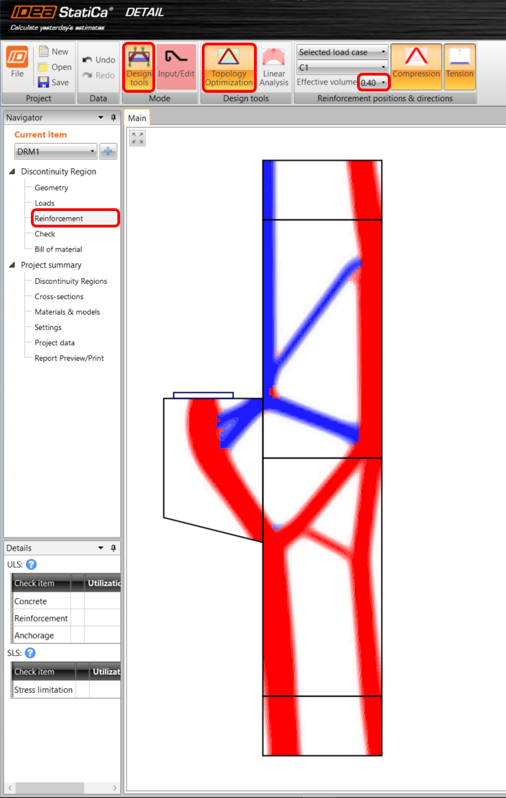 Reinforced column with a bracket (EN) | IDEA StatiCa