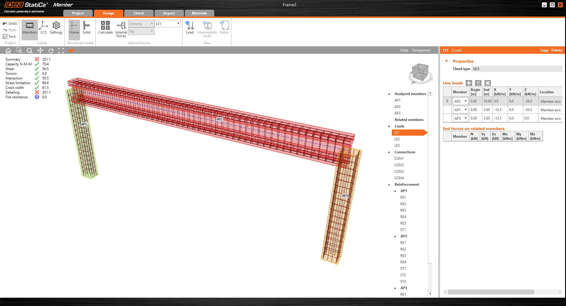 Concrete Member Design | IDEA StatiCa