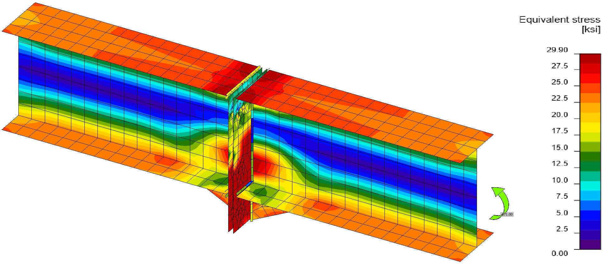 Extended moment end-plate connection – ASD | IDEA StatiCa