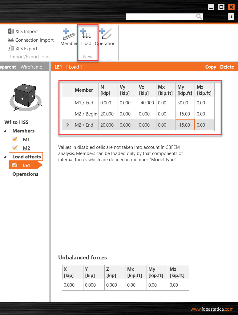 Moment connection: Wide flange to HSS (AISC) | IDEA StatiCa