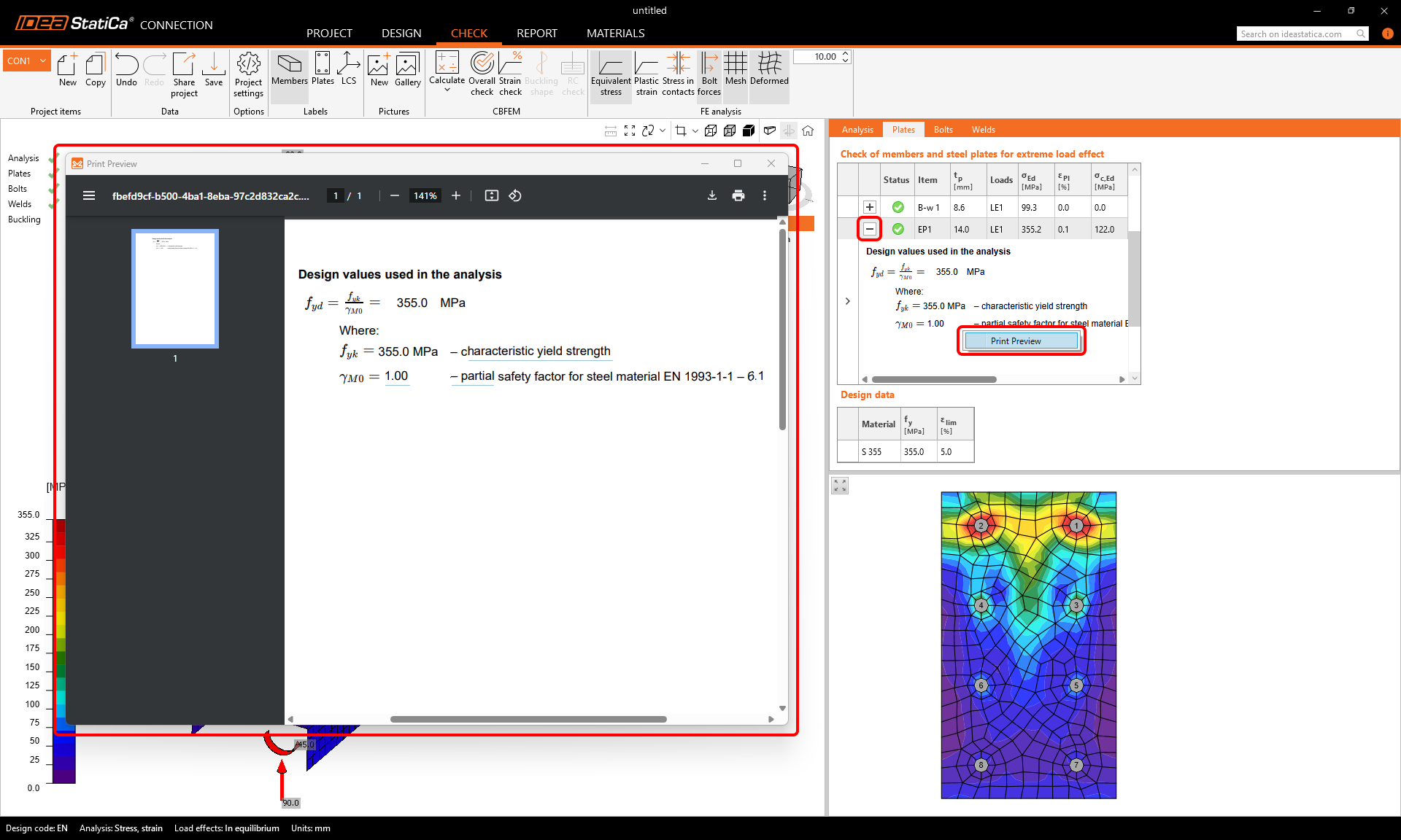 Continuous beam over column connection design (EN) | IDEA StatiCa