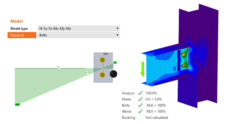 How to define correct load position (Forces in) | IDEA StatiCa