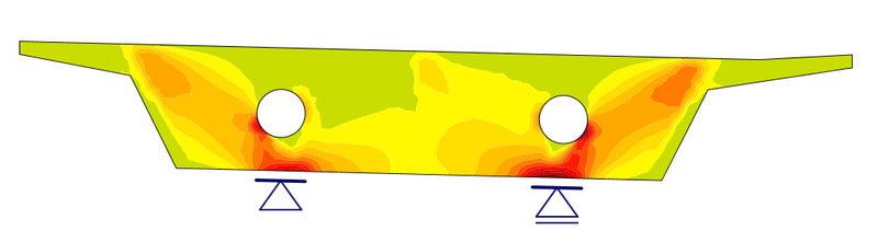 How to define supports of the RC structure's CSFM model? | IDEA StatiCa