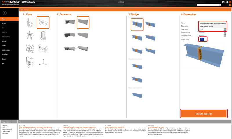 Bolted plate to plate connection design (EN) | IDEA StatiCa
