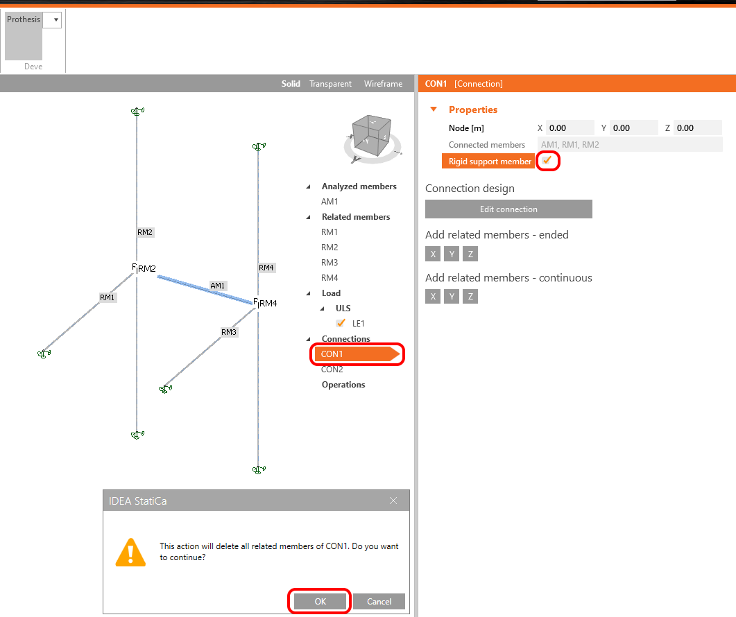 Strengthening of longitudinal bracing | IDEA StatiCa