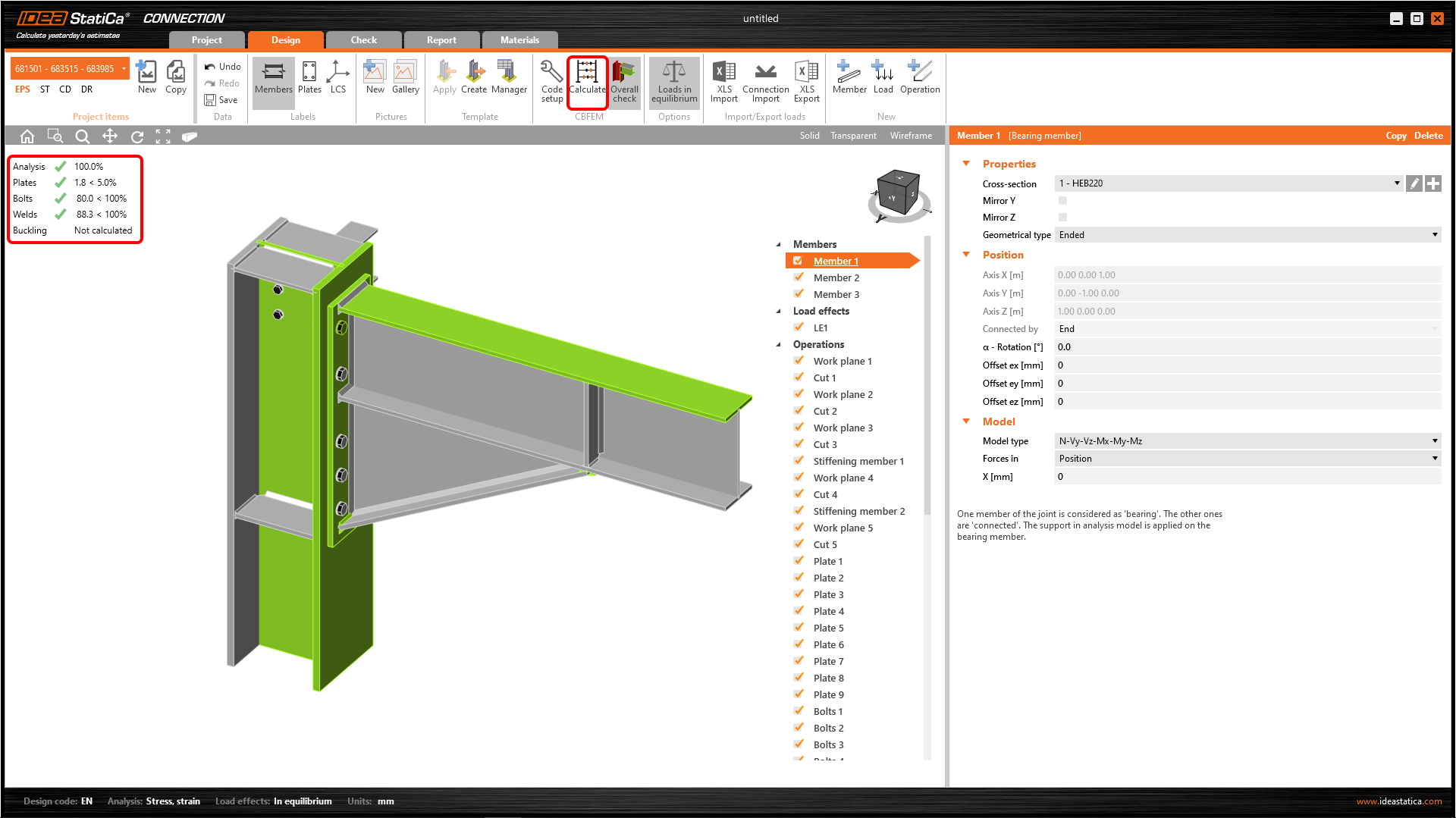 Tekla Structures BIM Link zur Verbindungsbemessung | IDEA StatiCa