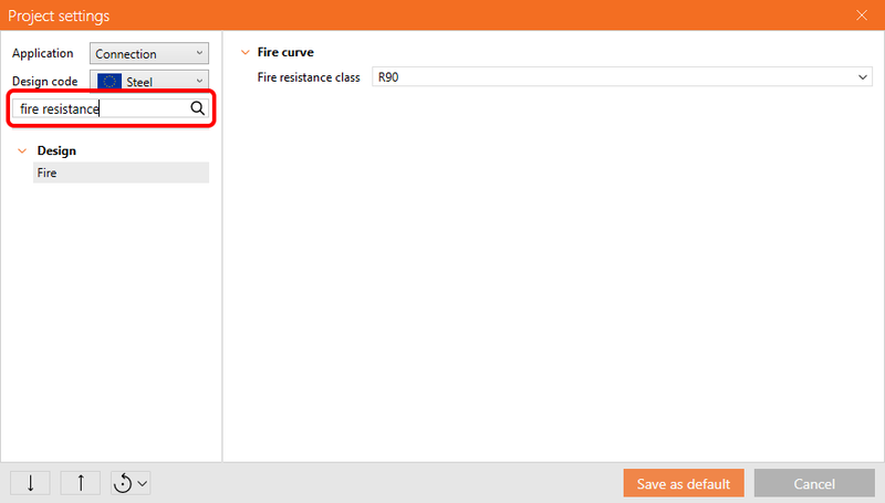 Project settings | IDEA StatiCa