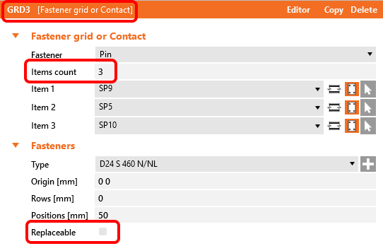 Steel pins | IDEA StatiCa