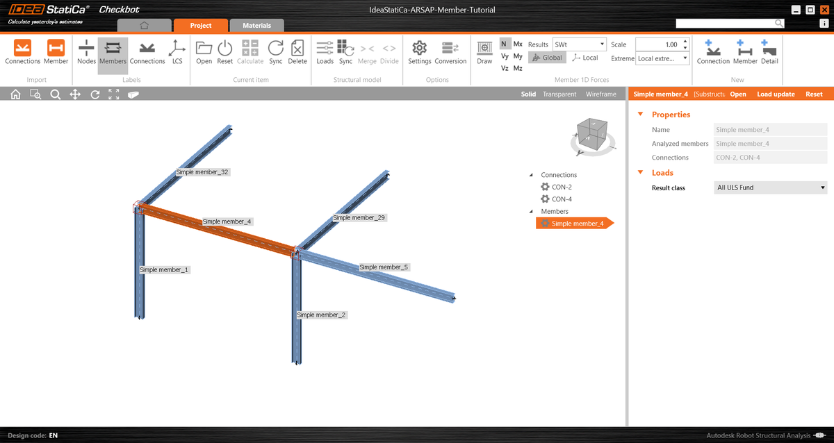 Autodesk Robot Structural Analysis BIM link for steel member design (EN ...