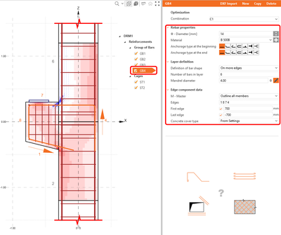 Reinforced column with a bracket (EN) | IDEA StatiCa